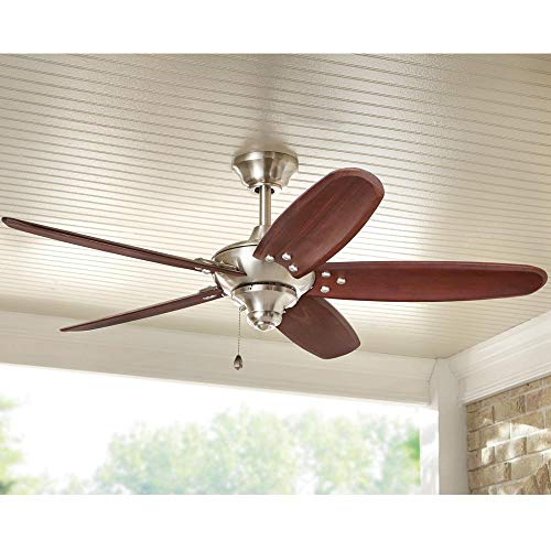 Home Decorators Collection Altura 48 in. Indoor/Outdoor Brushed Nickel Ceiling Fan