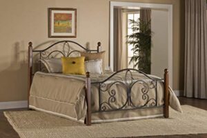 hillsdale furniture hillsdale milwaukee post full bed set, textured black