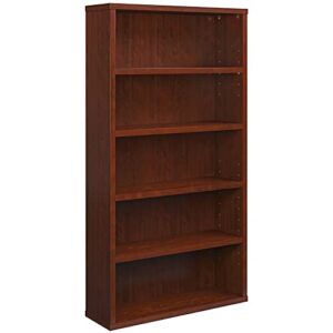 sauder officeworks affirm 5-shelf commercial office storage, classic cherry finish