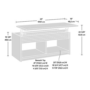 Sauder Harvey Park Lift-top Coffee Table, L: 42.953" x H: 18.976" x W: 19.134", Grand Walnut Finish