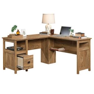 Sauder Cannery Bridge L-Desk, L: 59.06" x W: 59.06" x H: 30.04", Sindoori Mango Finish