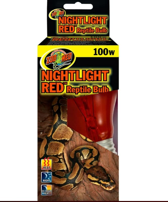 Zoo Med Nightlight Red Reptile Bulb 100 Watts - Pack of 2