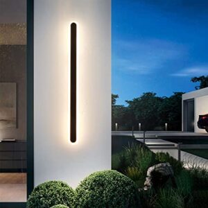 modern 23.6 inch 3 color temperature simple led long bar wall light, elegant frosted acrylic wall hanging light, suitable for outdoor/indoor decorative lighting