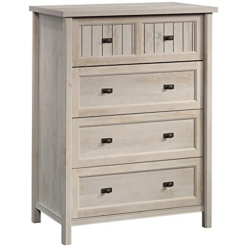 Sauder Costa 4-Drawer Chest in Chalked Chestnut, Chalked Chestnut Finish