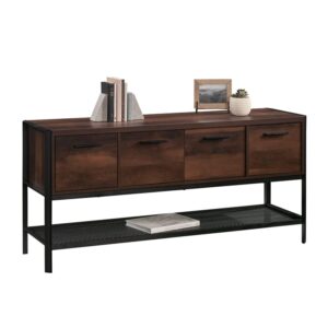 Sauder Briarbrook Engineered Wood and Metal Office Credenza in Barrel Oak