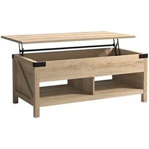 Sauder Bridge Acre Wood Lift-Top Coffee Table in Orchard Oak, Orchard Oak Finish