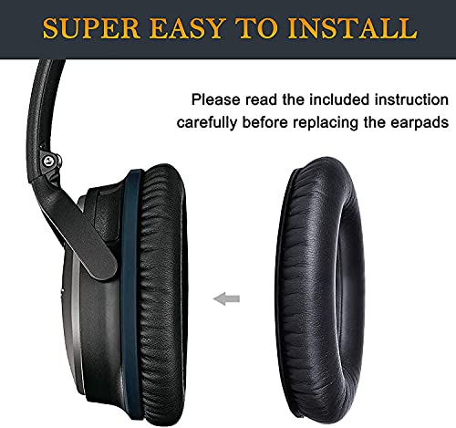 Professional Earpads Cushions for Bose Headphones, Replacement Ear Pads for Bose QuietComfort 15 QC15 QC25 QC2 QC35/Ae2 Ae2i Ae2w/SoundTrue & SoundLink Around-Ear Series