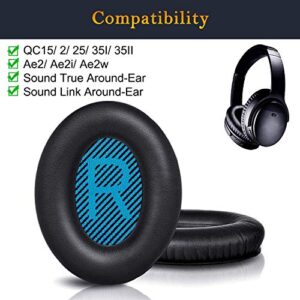 Professional Earpads Cushions for Bose Headphones, Replacement Ear Pads for Bose QuietComfort 15 QC15 QC25 QC2 QC35/Ae2 Ae2i Ae2w/SoundTrue & SoundLink Around-Ear Series