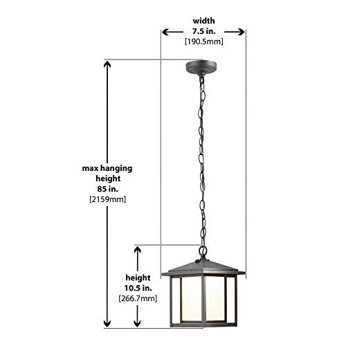 Mauvo Canyon Collection small exterior Led Hanging Lantern