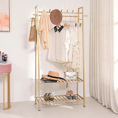 XI FA Clothing Display Rack Stand - Vintage Coat Stand- Clothes Hat Rack Shelf Shoe Clothes Hangers can Keep Your Clothes and Articles Tidy and Easy to take Frame for Bedroom Living Room Hallway