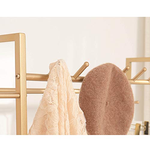 XI FA Clothing Display Rack Stand - Vintage Coat Stand- Clothes Hat Rack Shelf Shoe Clothes Hangers can Keep Your Clothes and Articles Tidy and Easy to take Frame for Bedroom Living Room Hallway