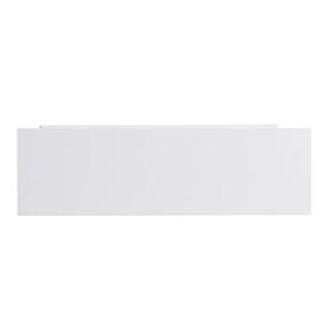 SEI Furniture Torlington Tiled Electric Fireplace, White, Gray Marble, 15" D x 50" W x 39" H