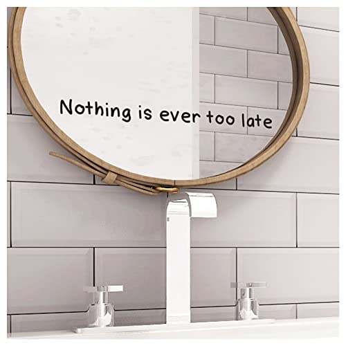 Wall Post Mirror Post Black Positive Quote Mirror Post is Suitable for Bathroom Mirror Office Bedroom Living Room Decoration (3)