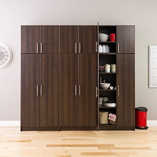 Prepac Elite 2 Door Standing Storage Cabinet, 16" D x 32" W x 65" H, Espresso