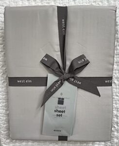 west elm tencel sheet set ~king~*frost gray*~