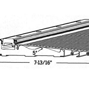 Exterior Inswing Threshold 7 13/16 inch with Composite Cap and Composite Bottom- Mill (36 inches Length -Uncut)