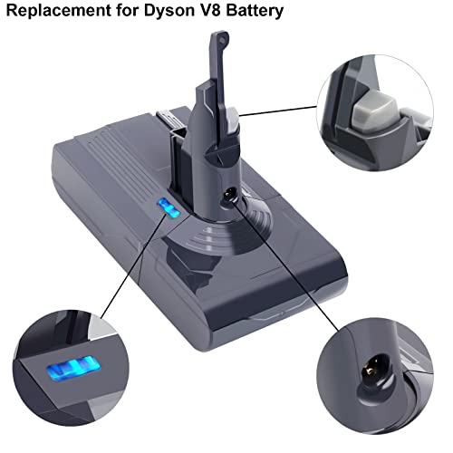 ELEFLY 21.6V 4.5Ah Replacement for Dyson V8 Battery, Compatible with Dyson V8 Animal V8 Absolute V8 Fluffy V8 Motorhead Cordless Stick Vacuum Cleaner