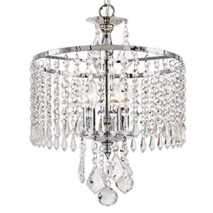 home decorators collection hd-1144-i 3-light polished chrome mini-chandelier with k9 hanging crystals