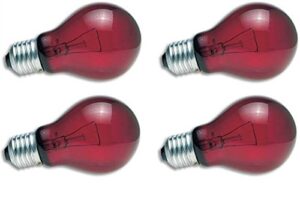 zoo med nightlight red reptile bulbs 40 watts (4 pack)