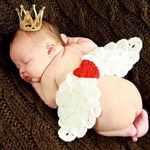 Mini Infant Crown Baby Princess Tiara Cake Topper Crystal Rhinestone Small Gold Cupcake Crown for Newborn Photo Prop Royal Prince Themed Birthday Wedding Christmas Party Decorations