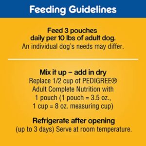 PEDIGREE CHOPPED GROUND DINNER Adult Soft Wet Dog Food 30-Count Variety Pack, 3.5 Ounce (Pack of 30)