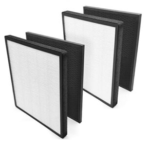 levoit lv-pur131 air purifier replacement filter, true hepa & activated carbon filters set, lv-pur131-rf, 2 pack