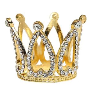 6 Pcs Crown Cake Topper Crown Tiara Queen Crown Princess Headpiece Cake Decoration for Women Lady Girl Bridal Wedding Royal Themed Baby Shower Decorations Birthday Party (Set A)