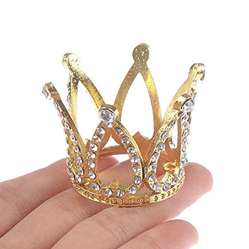 6 Pcs Crown Cake Topper Crown Tiara Queen Crown Princess Headpiece Cake Decoration for Women Lady Girl Bridal Wedding Royal Themed Baby Shower Decorations Birthday Party (Set A)