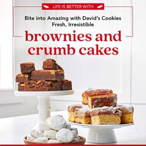 David's Cookies Assorted Brownies & Crumb Cake Gift Basket Tin - Delicious, Fresh Baked Snacks, Gourmet Chocolate Fudge Slices, Brownies Gift Basket Ideal Gift for Corporate Birthday Fathers Mothers Day Get Well and Other Special Occasions - 3 lb (16 pcs)