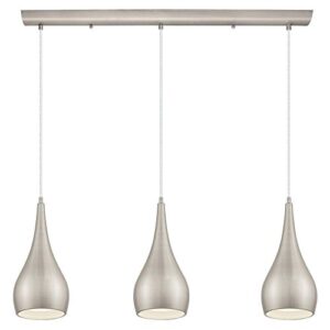 home decorators collection 3-light matte nickel multi pendant