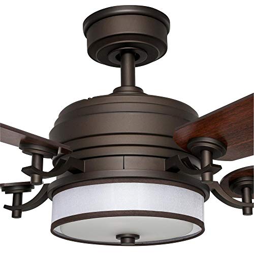 Home Decorators Collection 52 in. Indoor Bronze Organza Shade Ceiling Fan