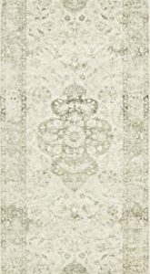 Loloi II Rosette Collection ROS-02 Ivory/Silver, Traditional 7'-6" x 9'-6" Area Rug