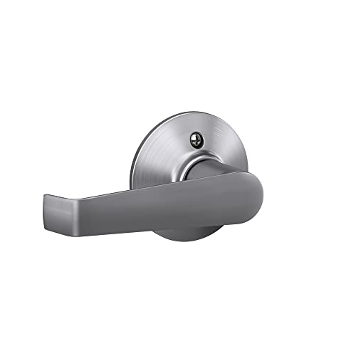 SCHLAGE F10 CSV ELA 626 Commercial Series Elan Door Lever, Hall & Closet Passage Lock, Satin Chrome