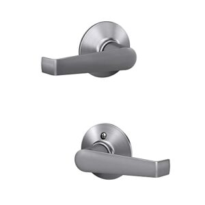 SCHLAGE F10 CSV ELA 626 Commercial Series Elan Door Lever, Hall & Closet Passage Lock, Satin Chrome