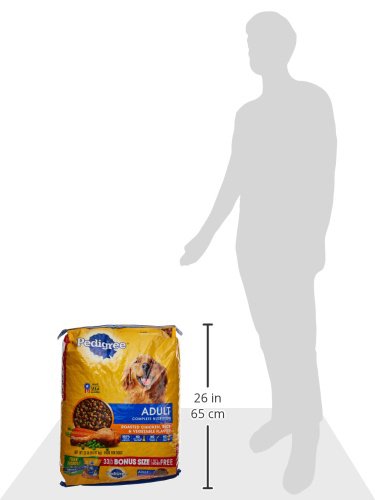 PEDIGREE Complete Nutrition Adult Dry Dog Food Roasted Chicken, Rice & Vegetable Flavor Dog Kibble, 33 lb. Bag