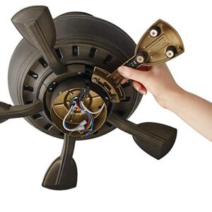 Home Decorators Collection 51848 Connor 54 in. LED Bronze Dual-Mount Ceiling Fan with Light Kit and Remote Control