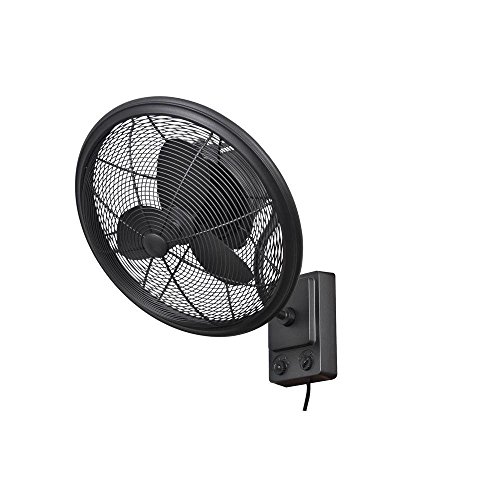 Home Decorators Collection Bentley II 18 in. Oscillating Natural Iron Wall Fan