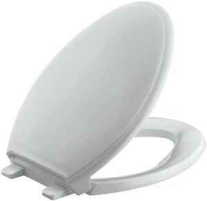 kohler k-4733-95 glenbury quiet-close with grip-tight bumpers elongated toilet seat, ice grey