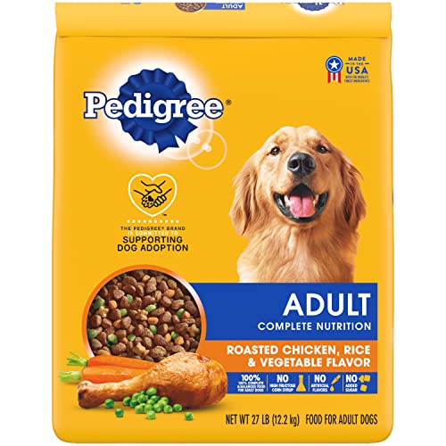 Pedigree Complete Nutrition Adult Dry Dog Food Roasted Chicken, Rice & Vegetable Flavor Dog Kibble, 27 lb. Bag