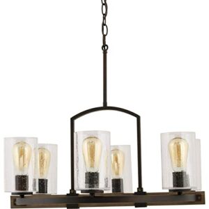 newbury manor collection 6-light vintage bronze chandelier