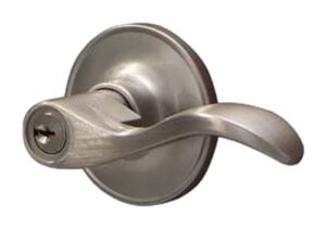 dexter by schlage j54sev619 seville keyed entry lever, satin nickel