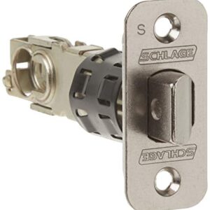 Schlage FE285 CAM 619 FLA LH Camelot Front Entry Handleset with Left-Handed Flair Lever, Lower Half Grip, Satin Nickel