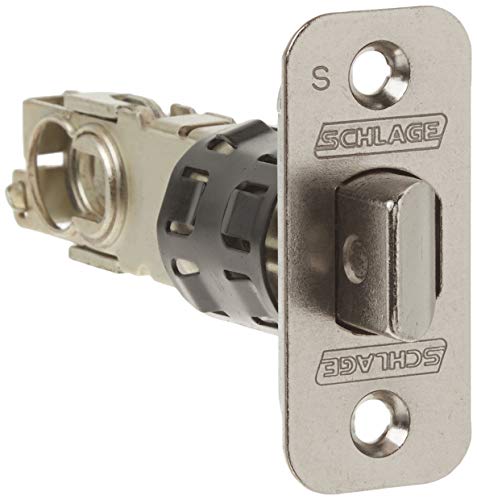 Schlage FE285 CAM 619 FLA LH Camelot Front Entry Handleset with Left-Handed Flair Lever, Lower Half Grip, Satin Nickel