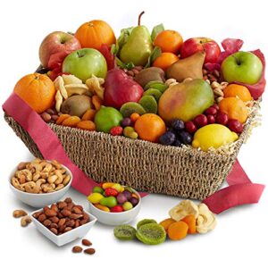 fresh from the harvest fruit, nut & chocolate basket