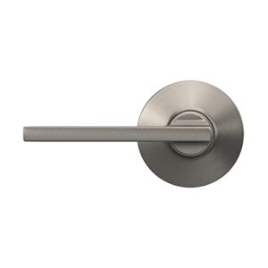 Schlage F10 V LAT 619 Latitude Door Lever, Hall & Closet Passage Lock, Satin Nickel