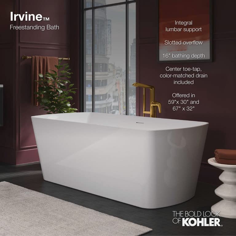 Kohler K-26080-0 Kohler K-26080 Irvine 67" x 31-1/2" Freestanding Bath