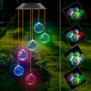 gifts for women, solar wind chime for porch decor, solar lights outdoor decorative garden decor patio decorations, birthday gifts for women mom grandma, unique gifts for women