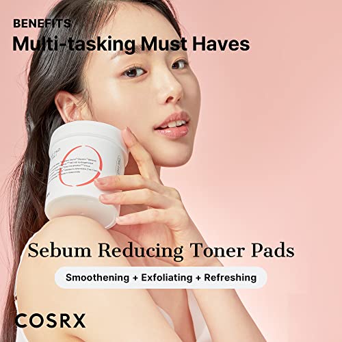 COSRX BHA Cleansing Pad, Facial Exfoliant-Soacked Pad for Blackheads, Whiteheads, Minimizing Englarged Pores, Prevent Breakouts, 70 Pads, Artificial Fragrance-Free, Parabens-Free, Korean Skincare