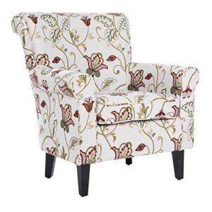 Safavieh Mercer Collection Margaret Ivory Floral Cotton Club Chair