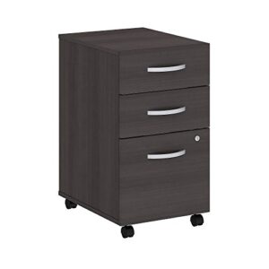 bush business furniture studio c file cabinet, storm gray